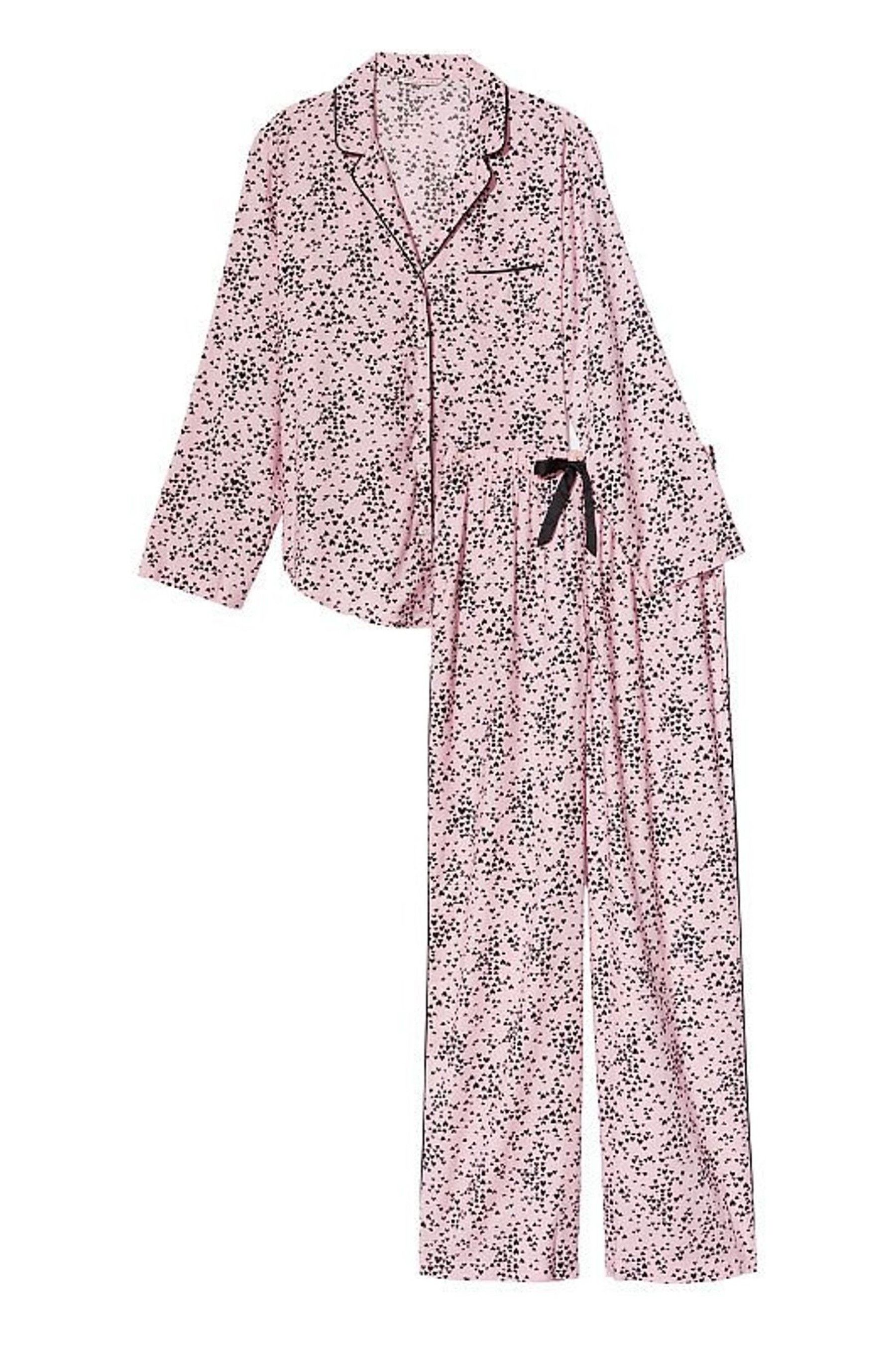 Buy Victoria's Secret Flannel Long Pyjamas from the Victoria's Secret ...