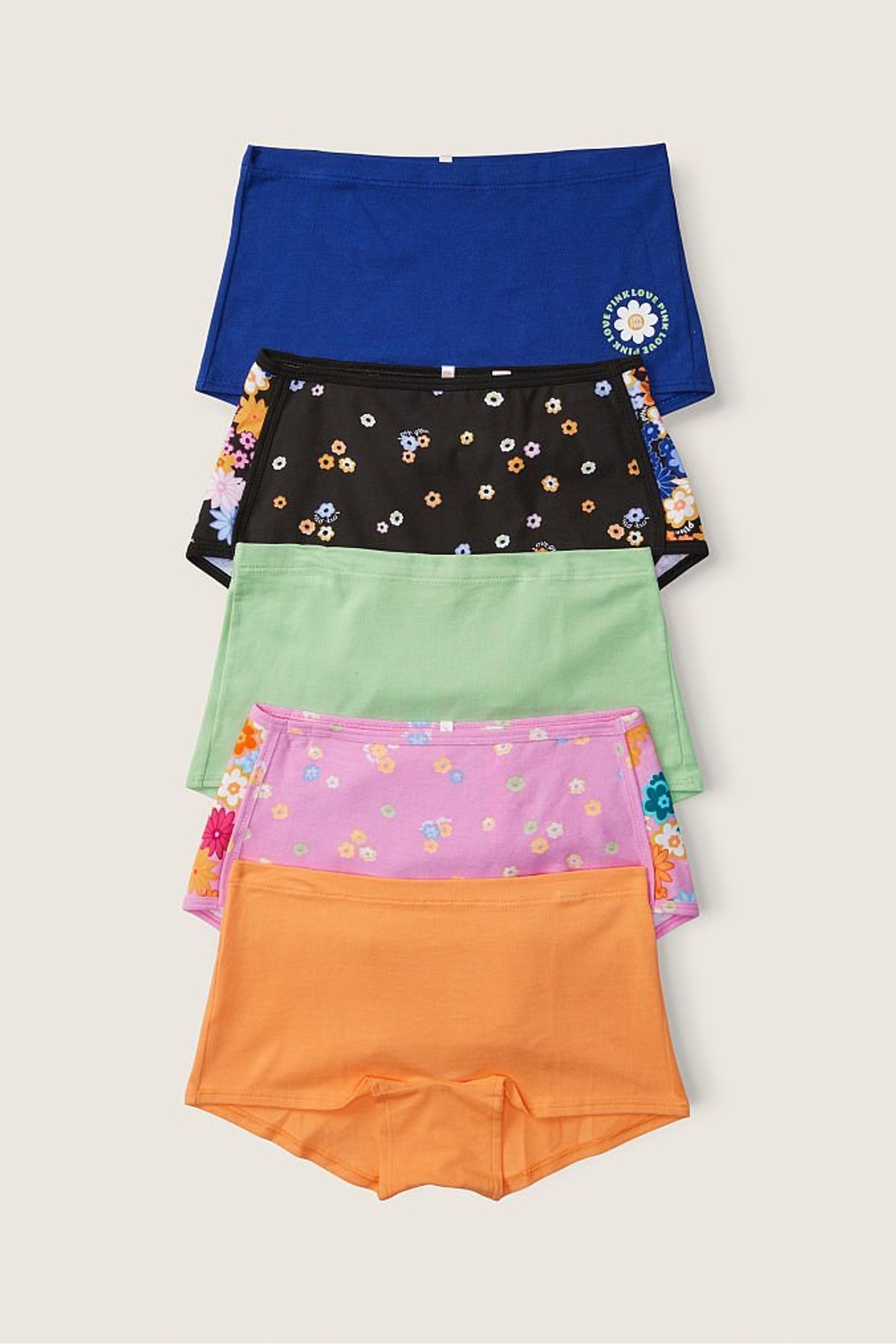 Buy Victoria's Secret PINK Cotton Multipack Short Knickers from the ...