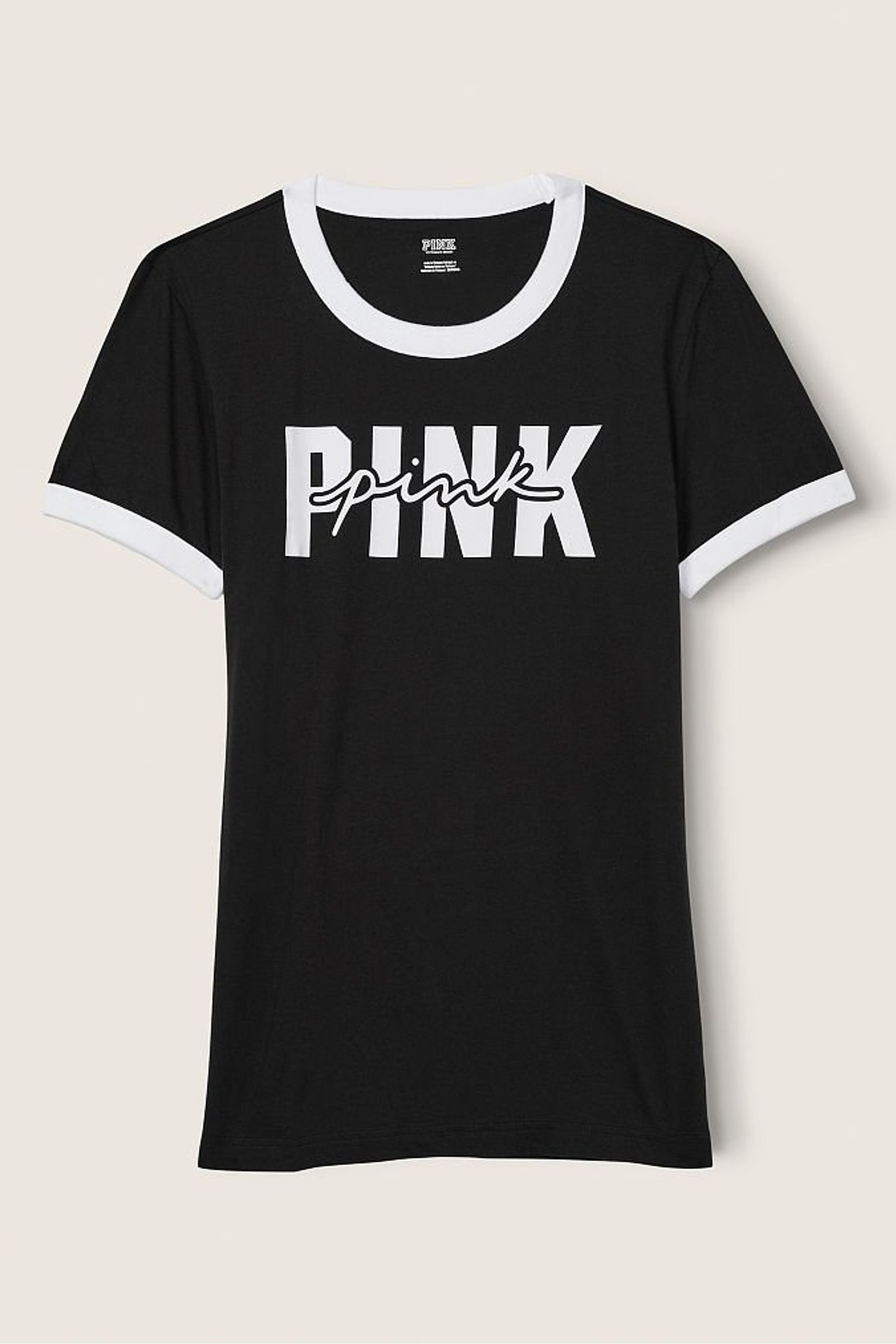 Buy Victoria's Secret PINK Campus Ringer T-Shirt from the Victoria's ...