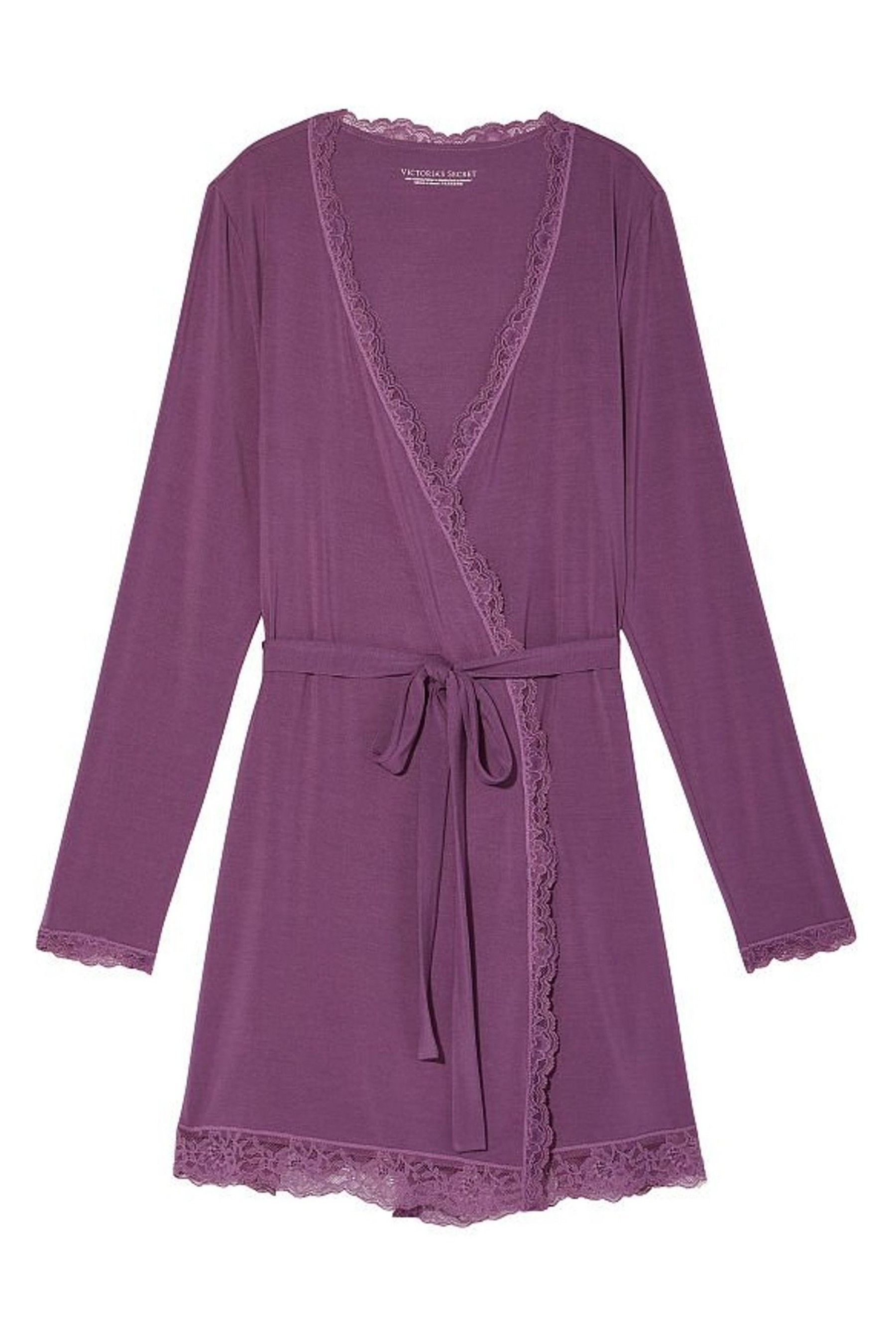 Victoria's Secret Modal Lace Trim Robe | Victoria's Secret Ireland