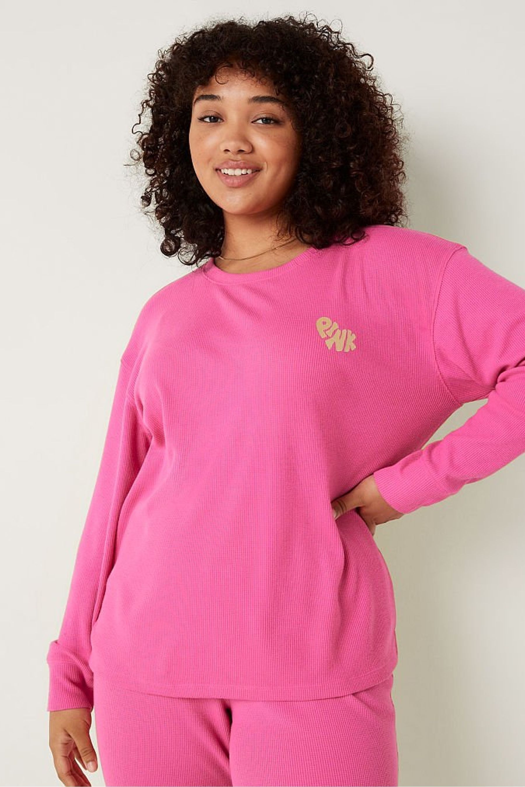 Buy Victoria's Secret PINK Long Sleeve Pyjama Top from the Victoria's ...