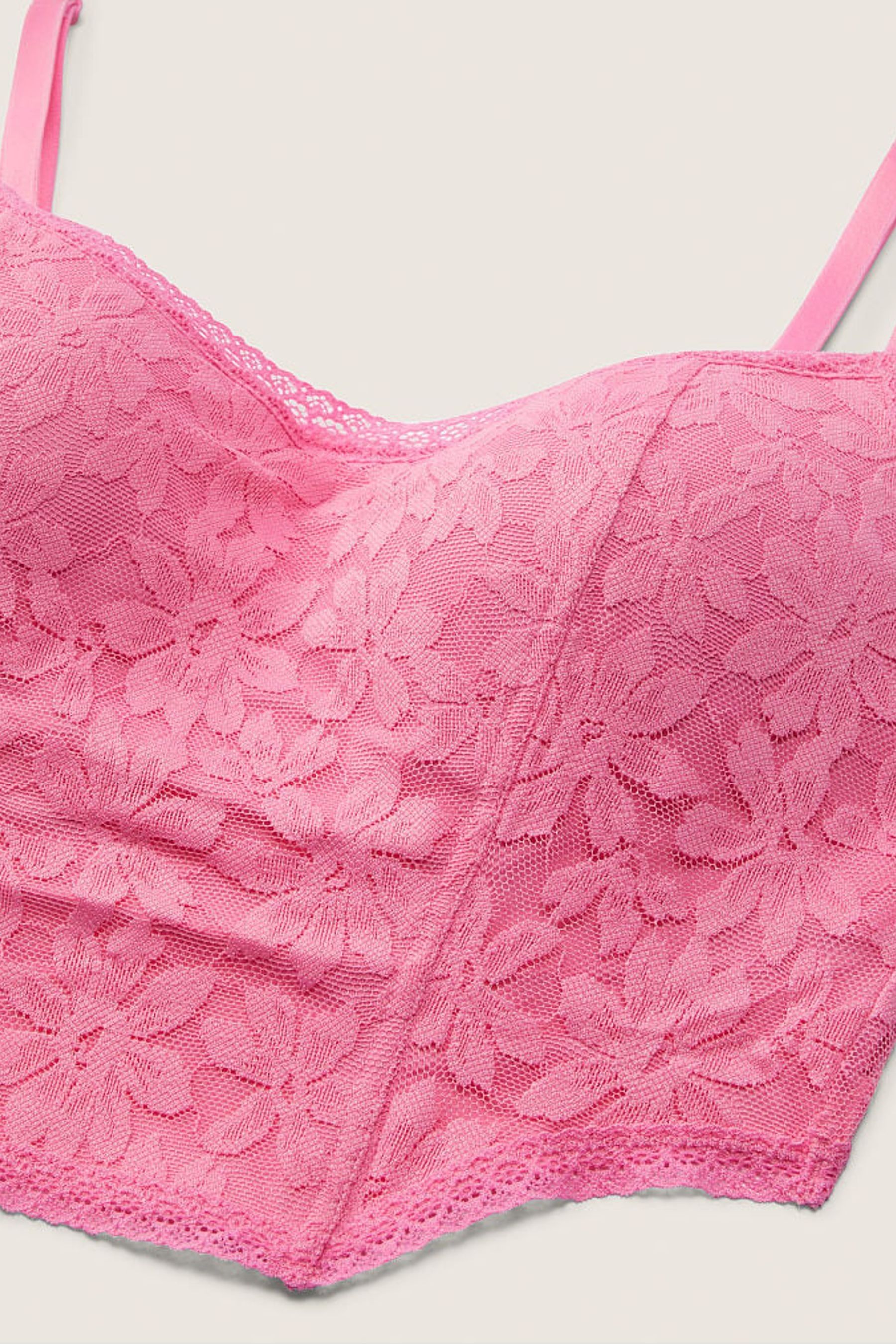 Victoria's Secret PINK Lace Lightly Lined Corset Bralette | Victoria's ...