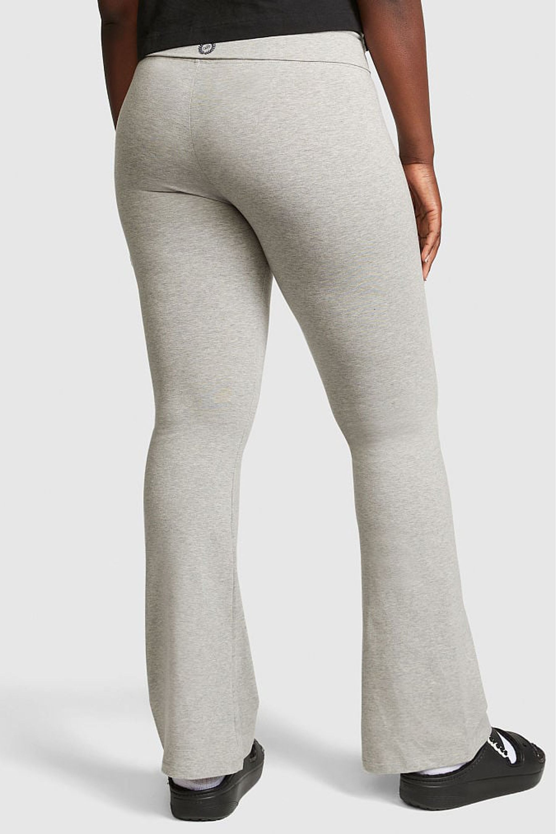 Victoria's Secret PINK Cotton Foldover Flare Legging | Victoria's ...