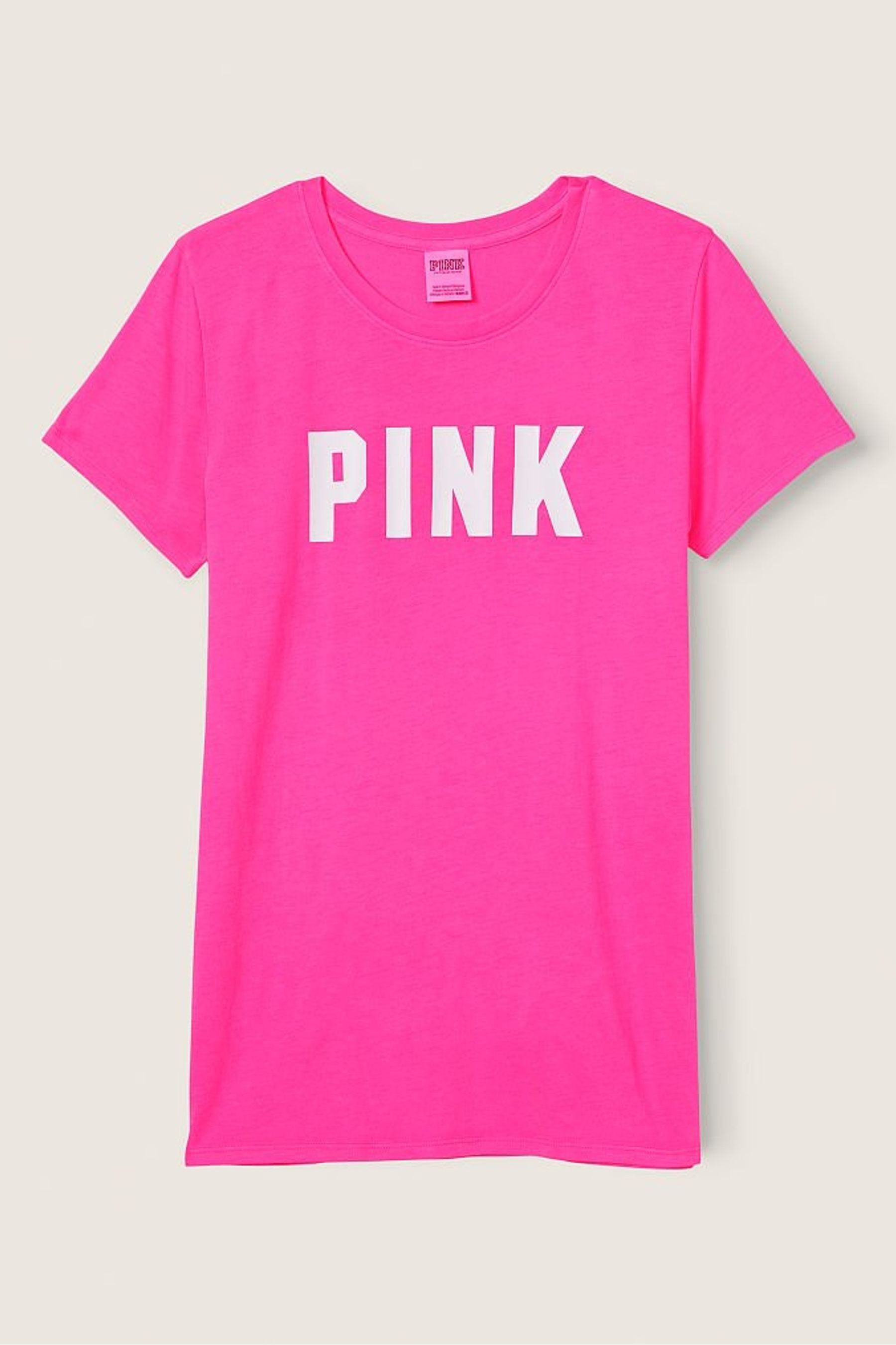 Buy Victoria's Secret PINK Logo Short Sleeve T-Shirt from the Victoria ...