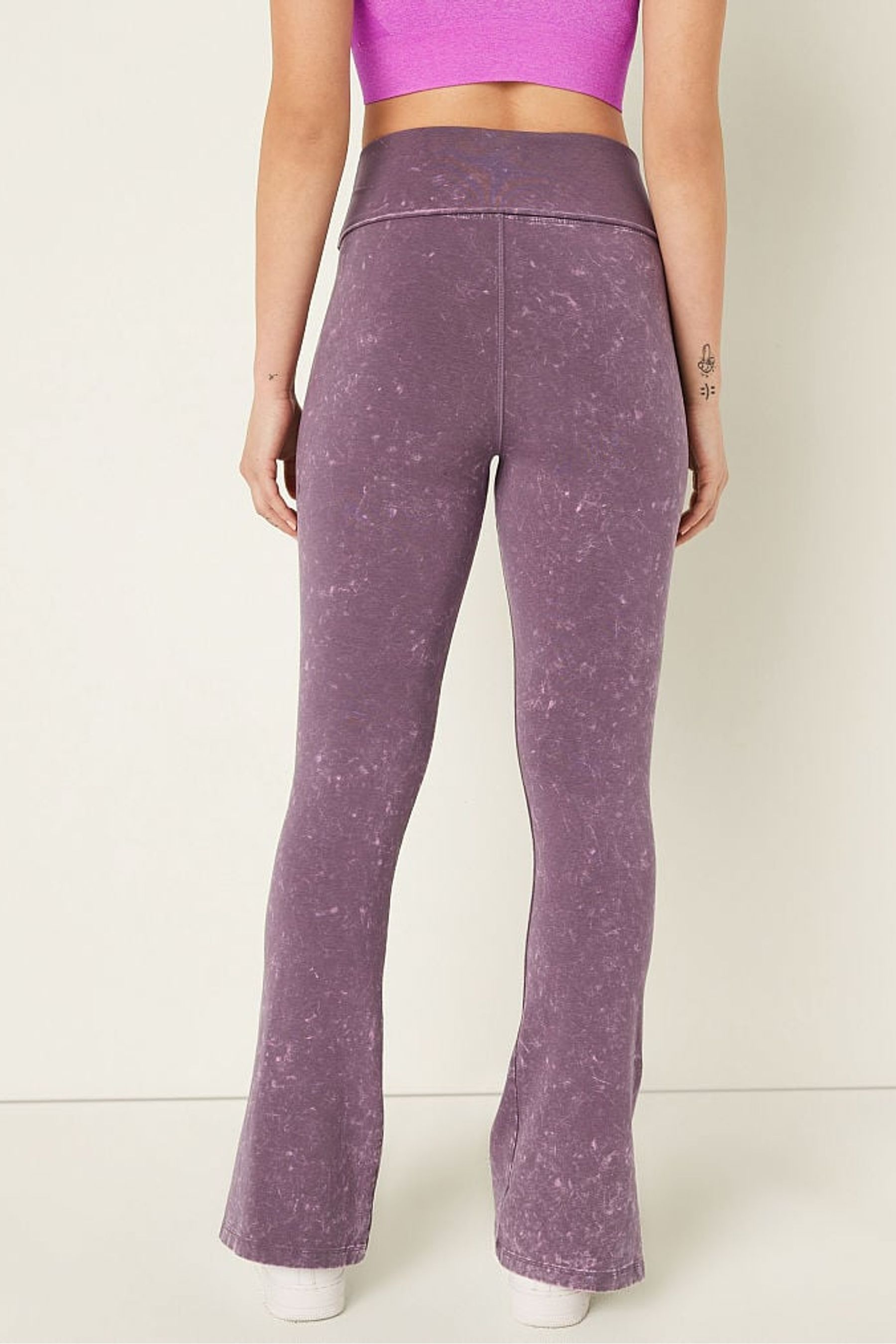 Buy Victoria's Secret PINK Foldover Flare Legging from the Victoria's ...