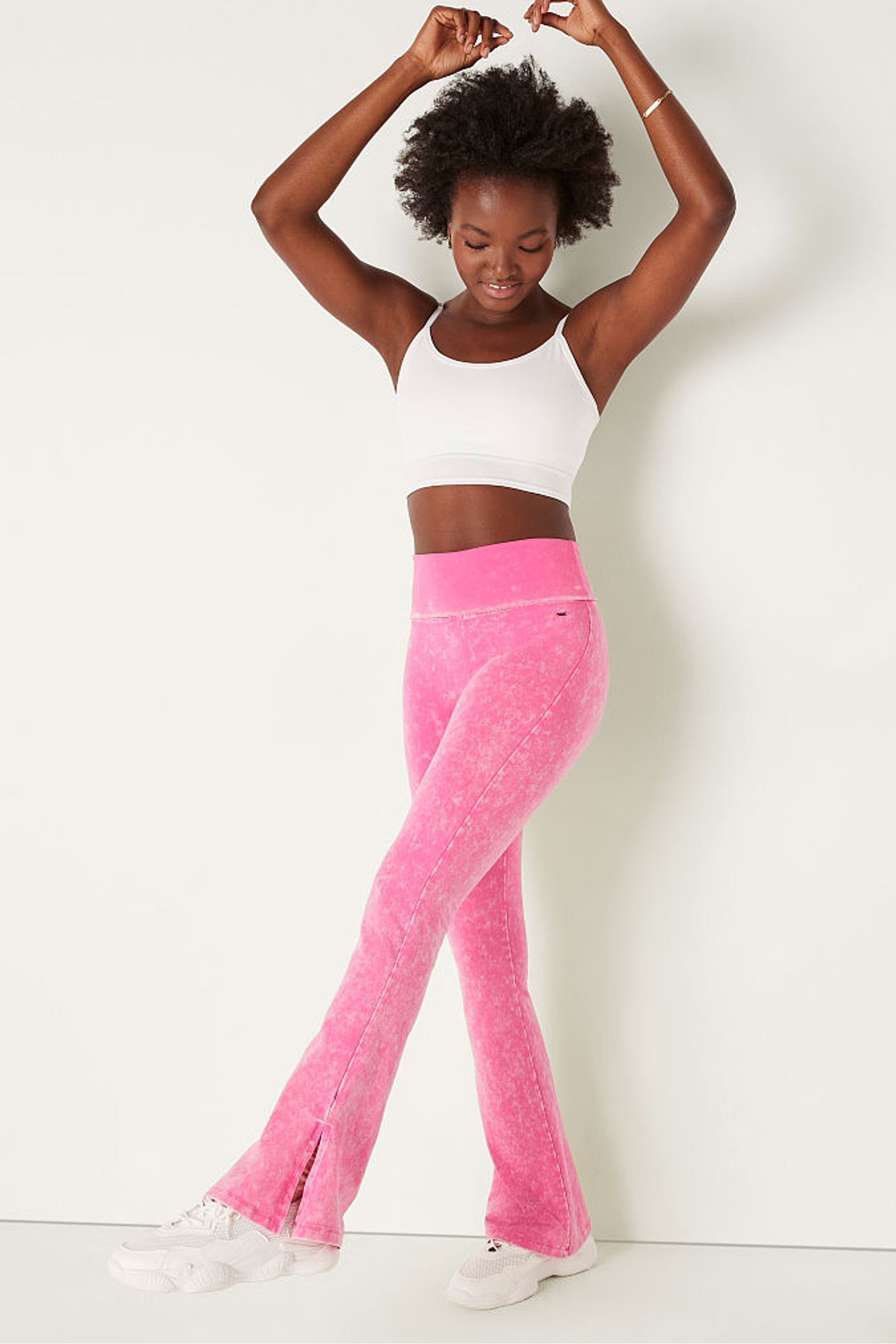 Buy Victoria's Secret PINK Foldover Flare Legging from the Victoria's ...