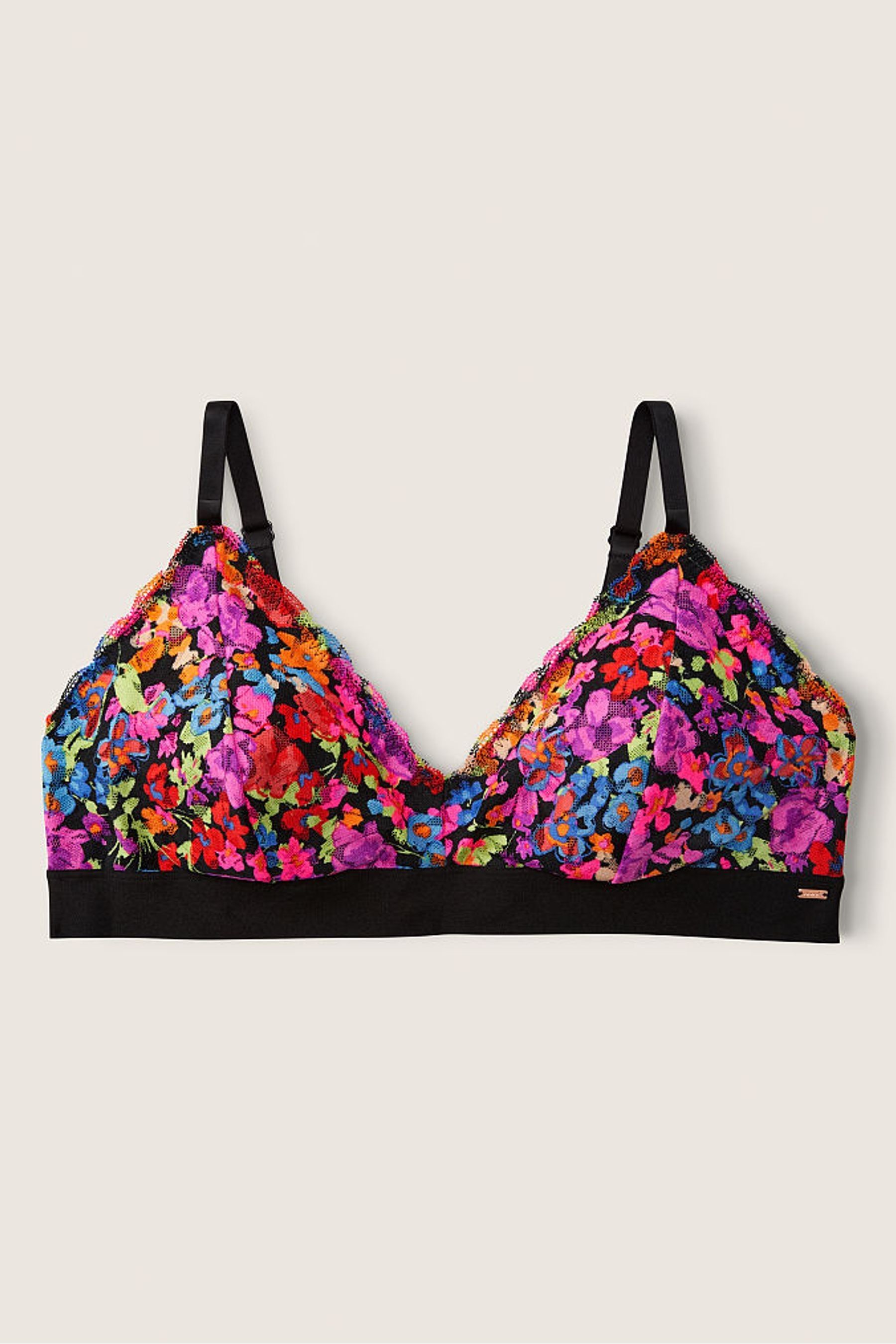 Buy Victorias Secret Pink Lace Unlined Triangle Bralette From The