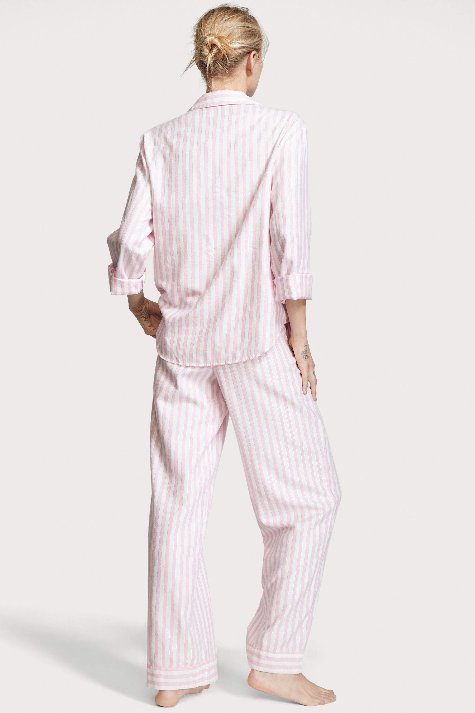 Buy Victoria's Secret Flannel Long Pyjamas from the Victoria's Secret ...