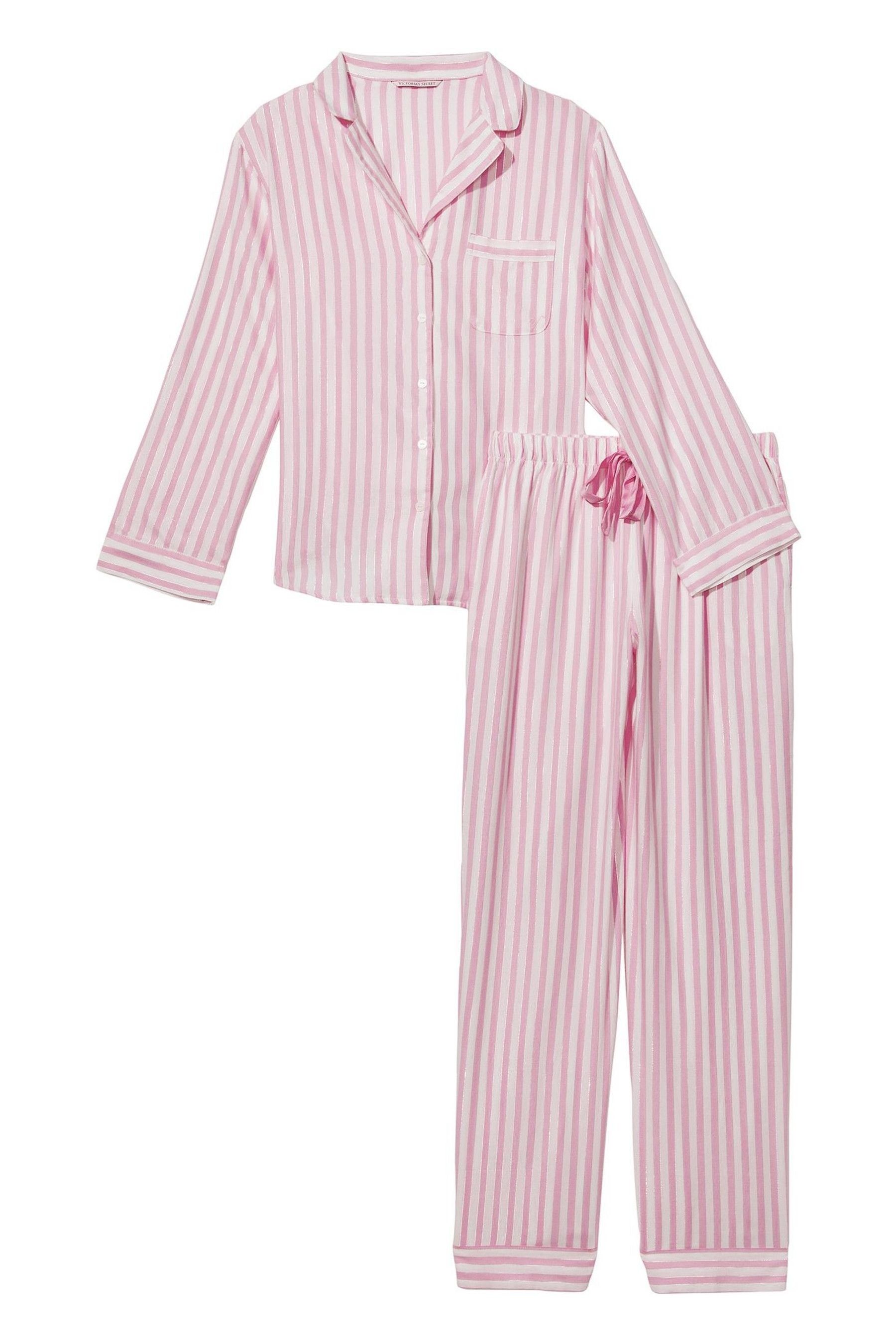 Buy Victoria's Secret Flannel Long Pyjamas from the Victoria's Secret ...