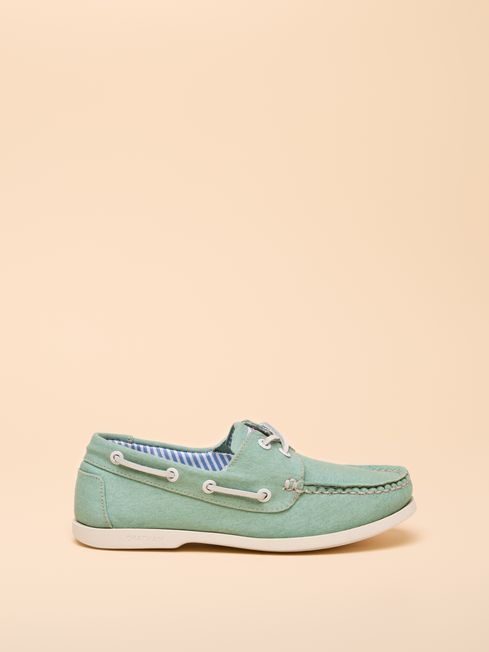 Buy Joules X Chatham Green Jetty Deck Shoes from the Joules online shop