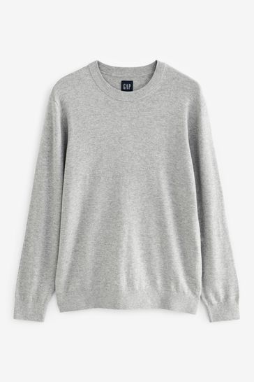 Buy Grey Soft Crew Neck Jumper from the Gap online shop