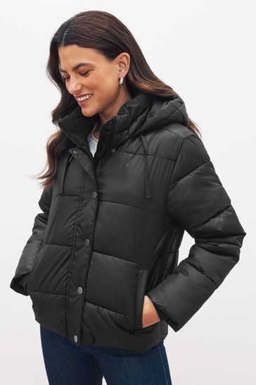 Buy Black Short Puffer Coat from the Gap online shop