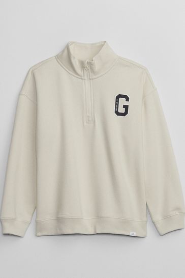 Buy Gap Logo Quarter-Zip Sweatshirt from the Gap online shop