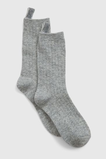 Buy Gap Glitter Wool Blend Crew Socks from the Gap online shop