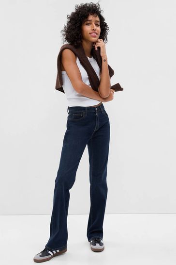 Buy Mid Rise Bootcut Jeans from the Gap online shop