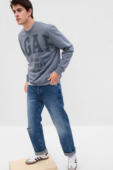 Buy Gap Graphic Logo Crew Neck Sweatshirt from the Gap online shop