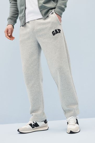 Buy Grey Print Logo Straight Leg Sweatpants from the Gap online shop
