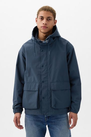 Buy Blue Anorak Jacket from the Gap online shop