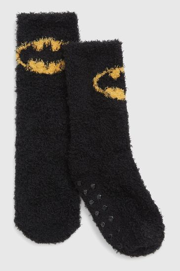 Buy Black DC Batman Fluffy Socks from the Gap online shop