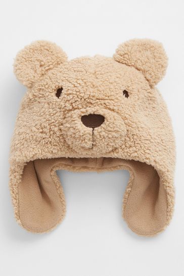 Buy Light Brown Toddlers Cosy Brannan Bear Trapper Hat from the Gap ...