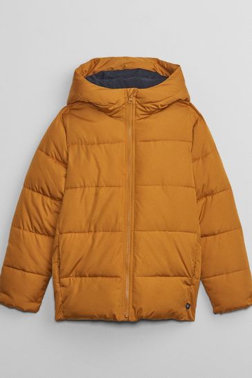Buy Orange Water Resistant Cold Control Quilted Puffer Jacket from the ...