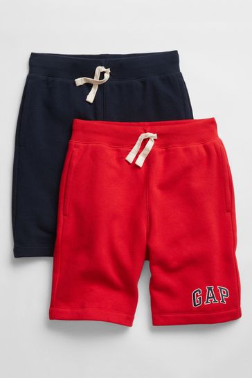 Buy Gap Logo Fleece Shorts 2-Pack - Kids from the Gap online shop