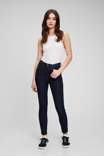 Buy Gap Stretch High Waisted True Skinny Jeans from the Gap online shop