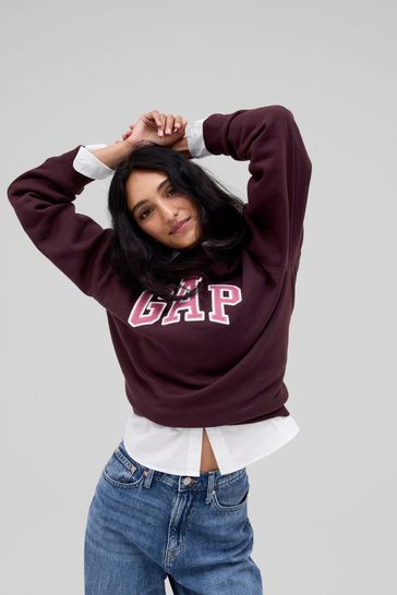 Buy Gap Logo Crew Neck Long Sleeve Sweatshirt from the Gap online shop