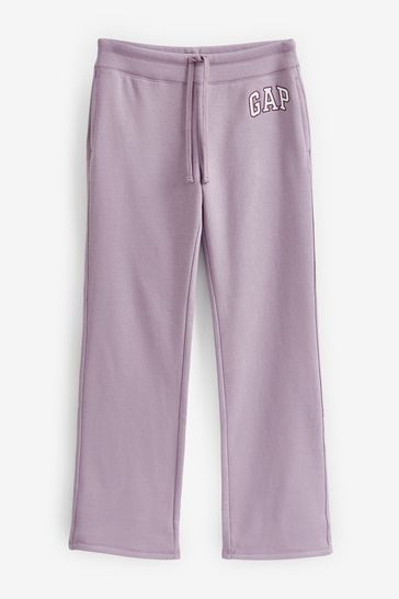 Buy Purple Logo Bootcut Sweat Trousers from the Gap online shop