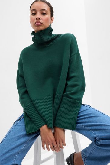 Buy Gap Relaxed Turtle Neck Tunic Jumper From The Gap Online Shop