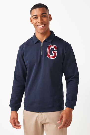 Buy Vintage Soft Logo Half-Zip Sweatshirt from the Gap online shop