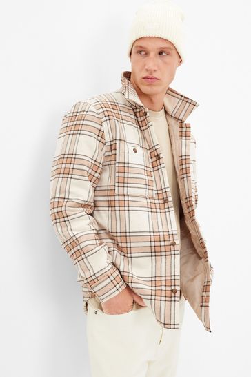 Buy Beige Flannel Shirt Jacket from the Gap online shop