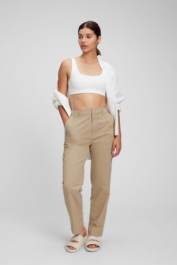 Buy Beige Loose Straight Leg Chinos from the Gap online shop