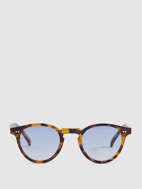 Monokel Eyewear Tortoise Round Sunglasses in Tortoise - REISS