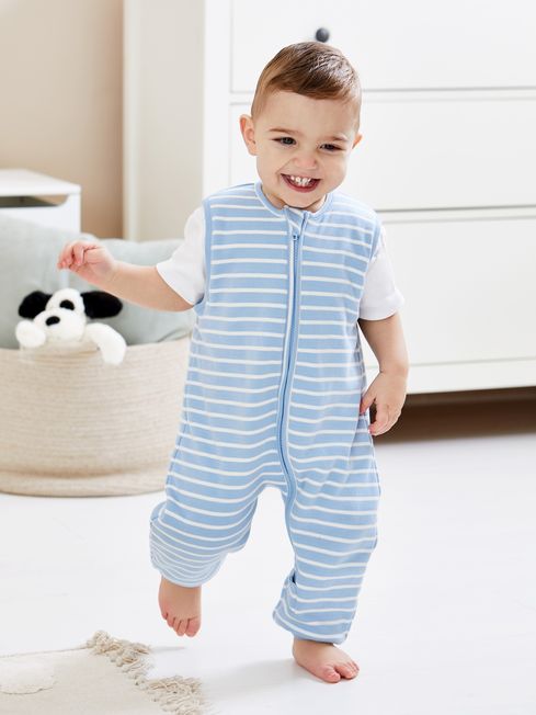 Buy Blue Stripe 1.5 Tog Sleep Snuggler from the JoJo Maman Bébé UK ...
