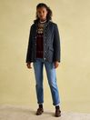 Buy Allendale Navy Blue Showerproof Diamond Quilted Coat from the ...