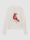 Junior Casual Knitted Robin Jumper in Ivory - REISS