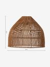 Buy Java Small Lamp Shade in Dark Rattan from the Made online shop
