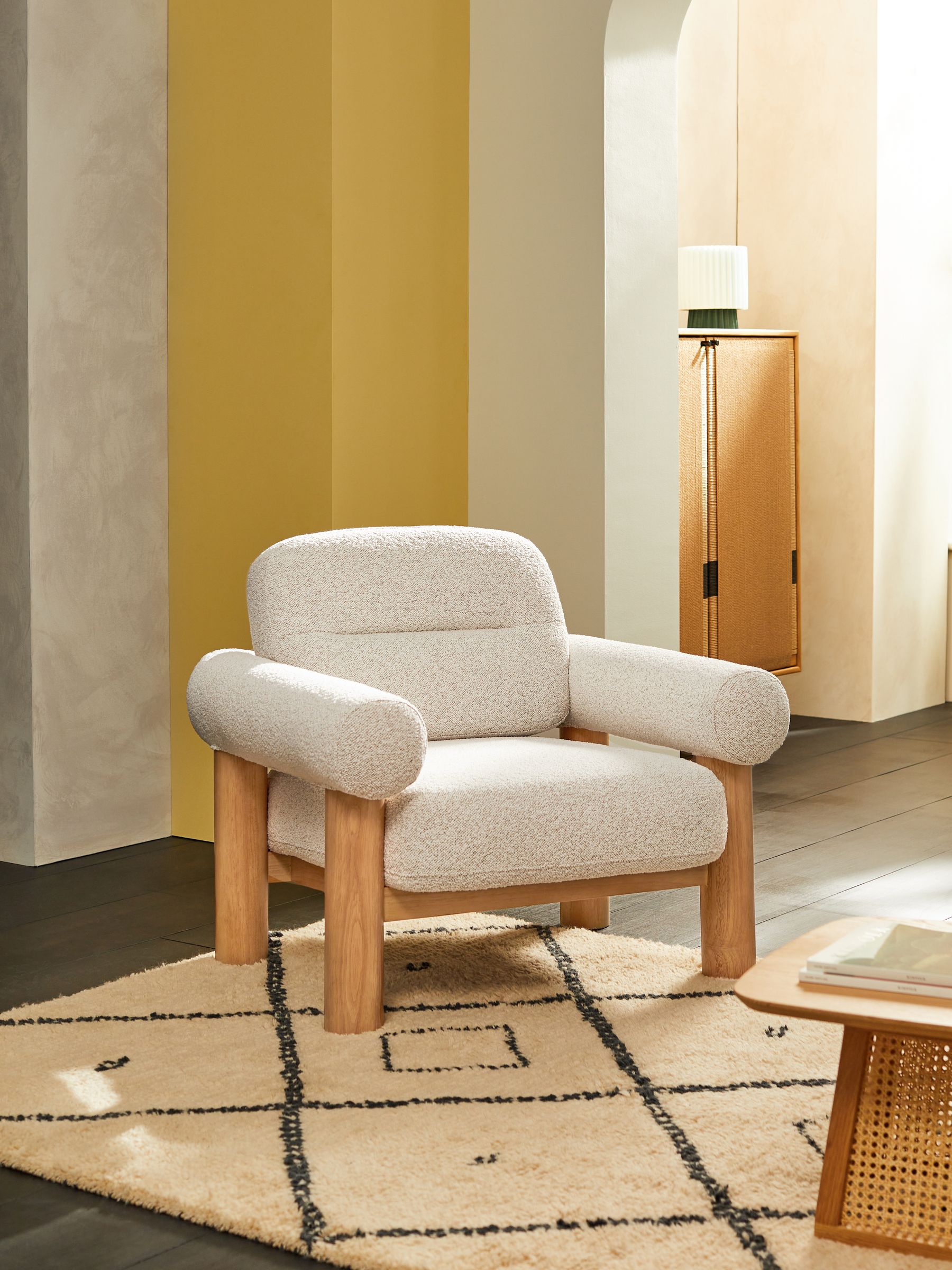 Buy Maxton Chair in Pax Boucle Off White from the Made online shop