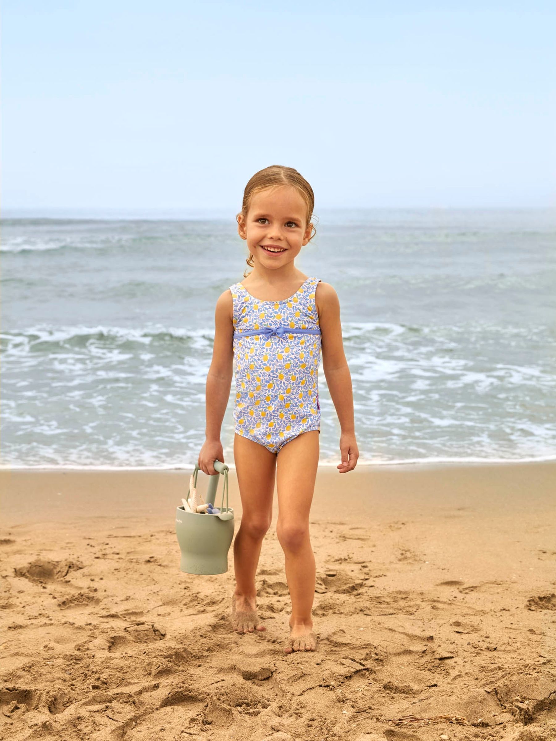 Blue Lemon No Nappy Swimsuit | JoJo Maman Bébé