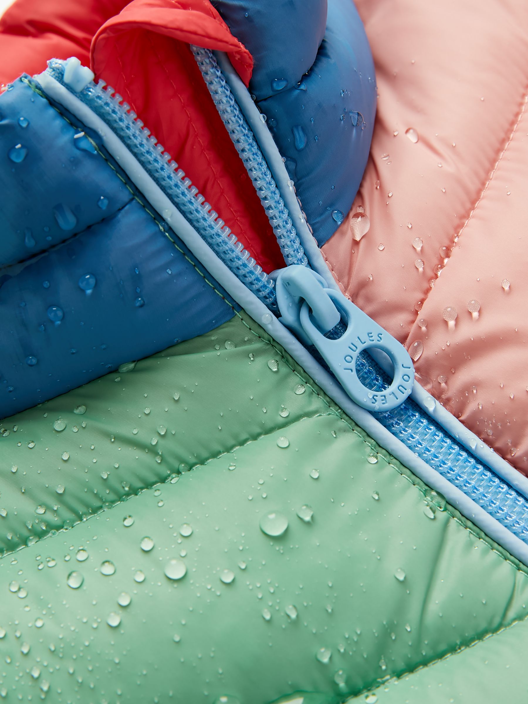 Buy Croft Pink Hotchpotch Showerproof Quilted Gilet from the Joules ...