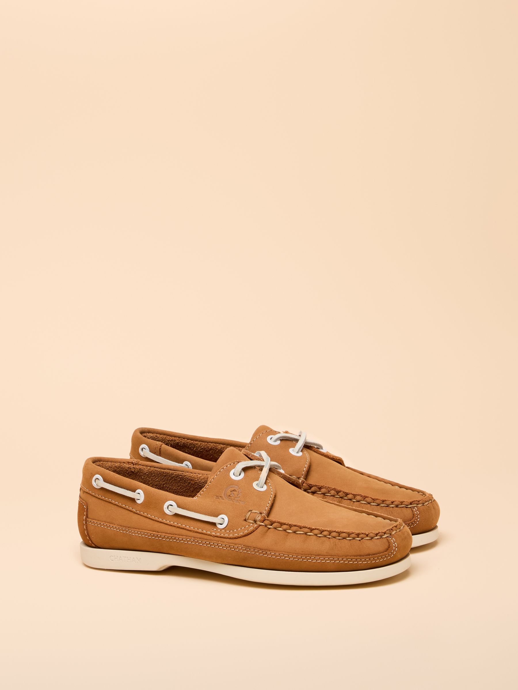 Buy Joules X Chatham Brown Pier Deck Shoes from the Joules online shop