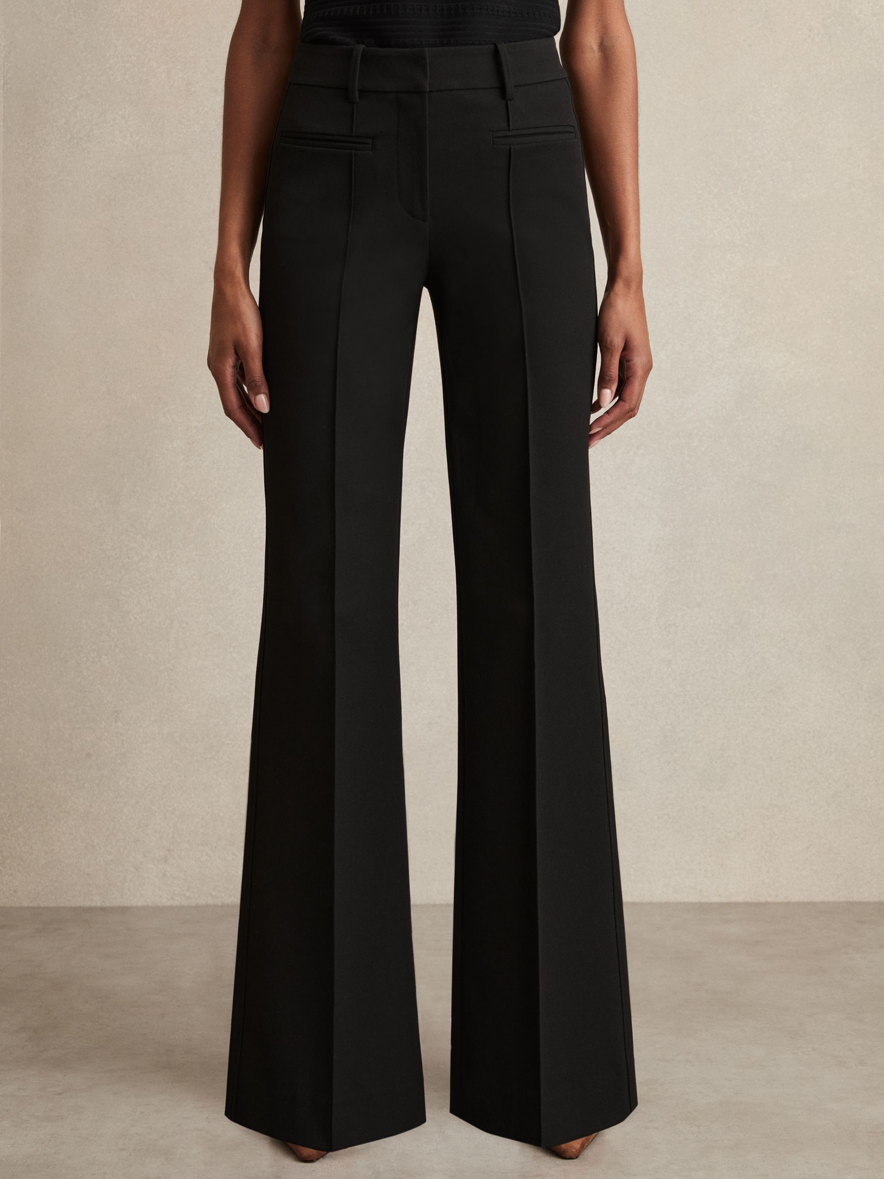 Reiss Claude High Rise Flared Trousers - REISS
