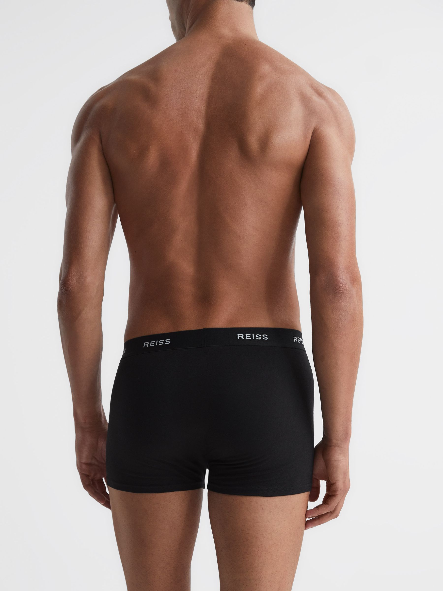 Three Pack of Cotton Blend Boxers in Multi - REISS