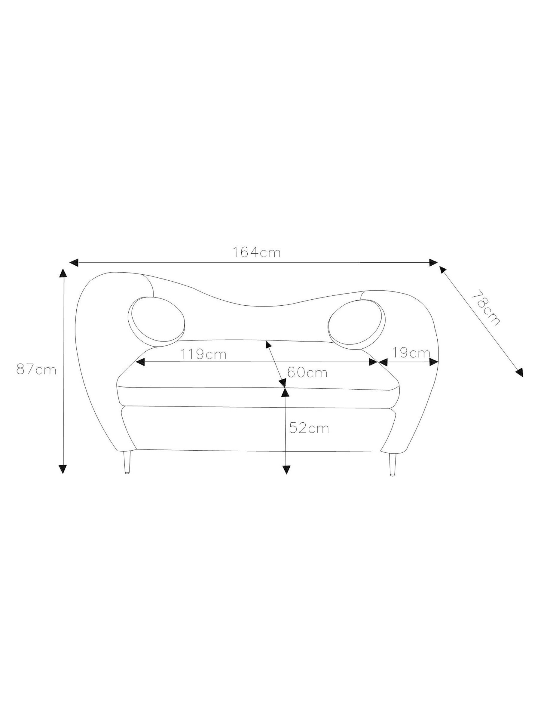 Buy Kooper 2 Seater Sofa in Modern Velvet Bottle Green from the Made ...