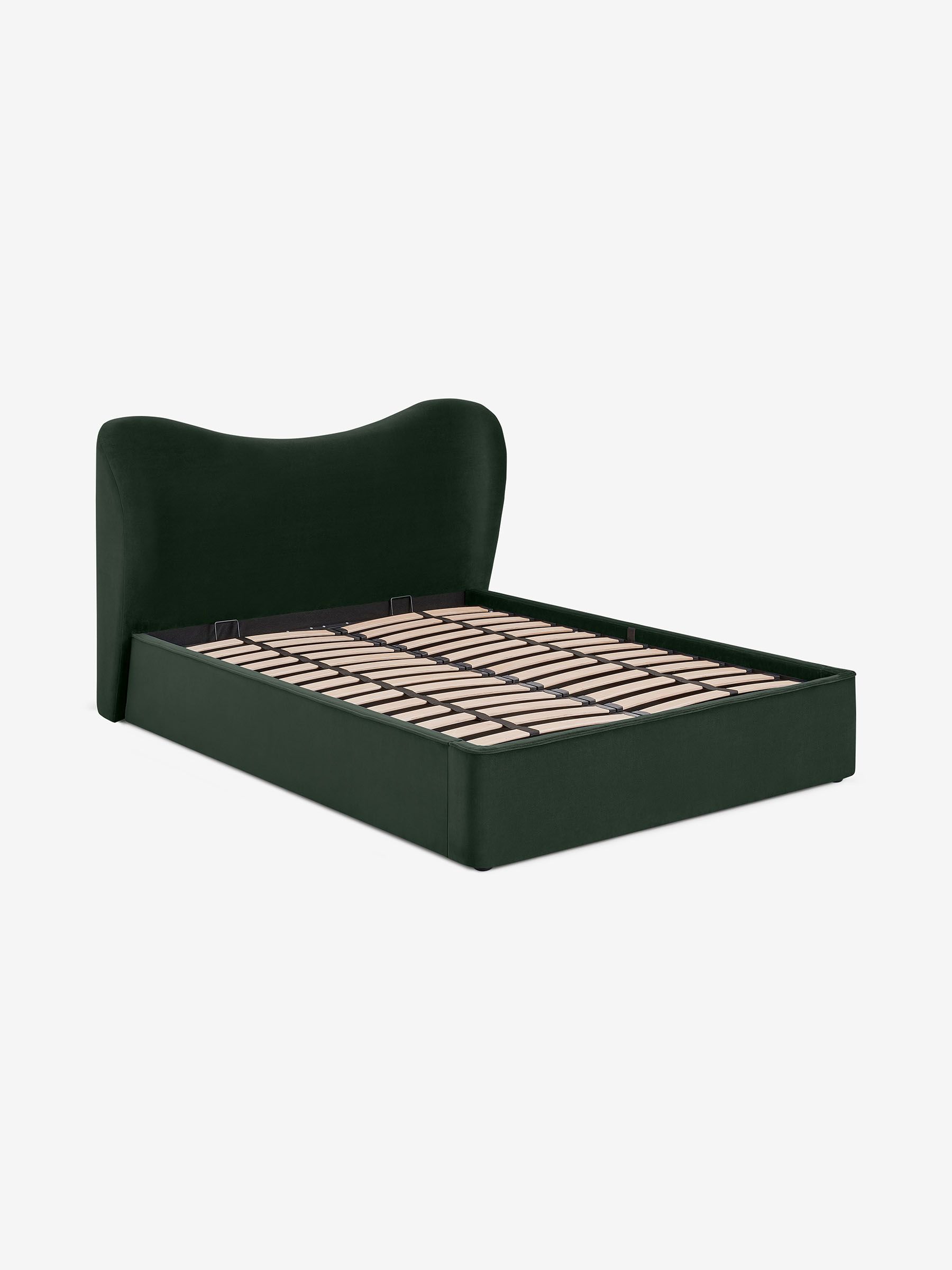Buy Kooper Ottoman Storage Bed in Green from the Made online shop
