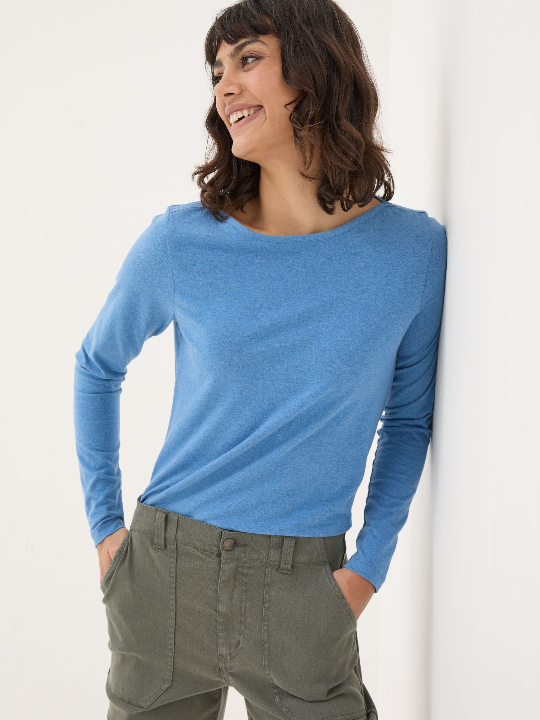 Bree Blue Cobalt T-Shirt | FatFace