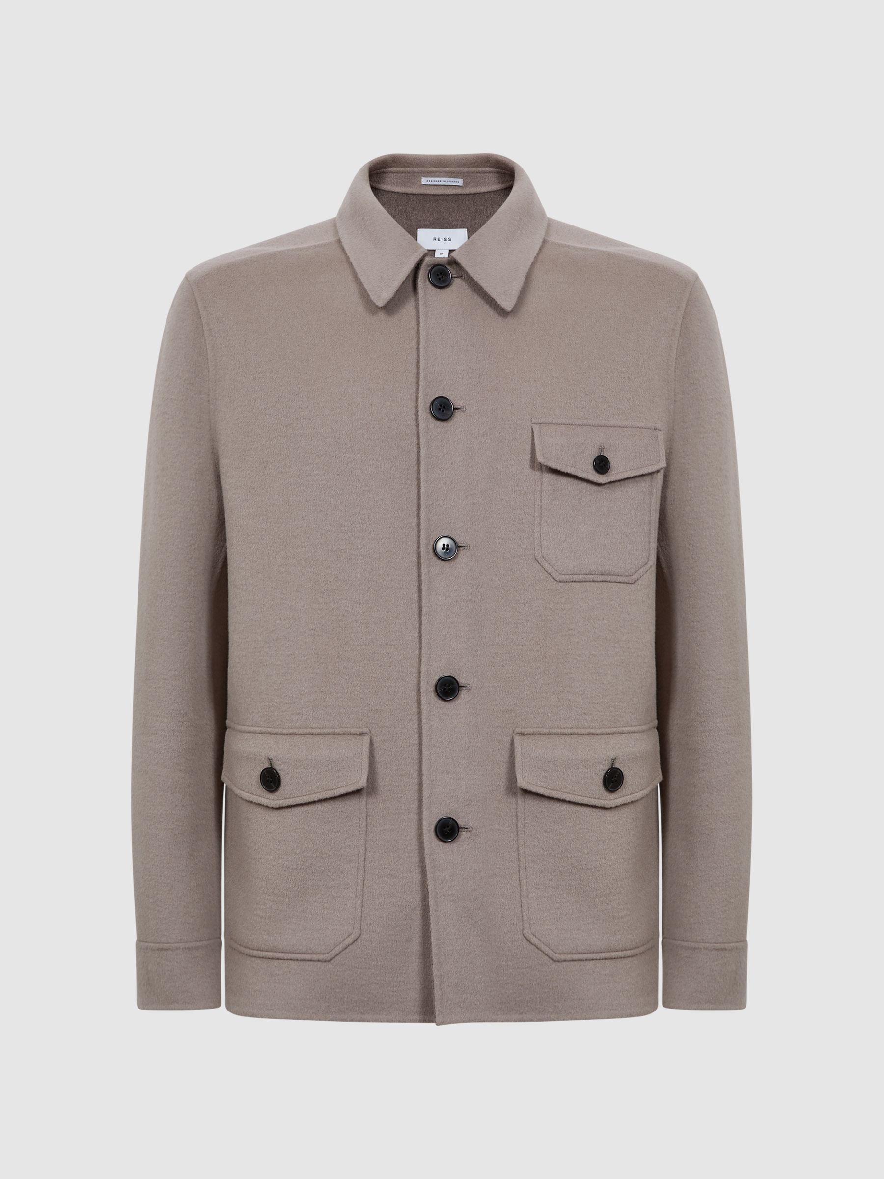 Reiss Mast Wool Button Through Jacket | REISS USA