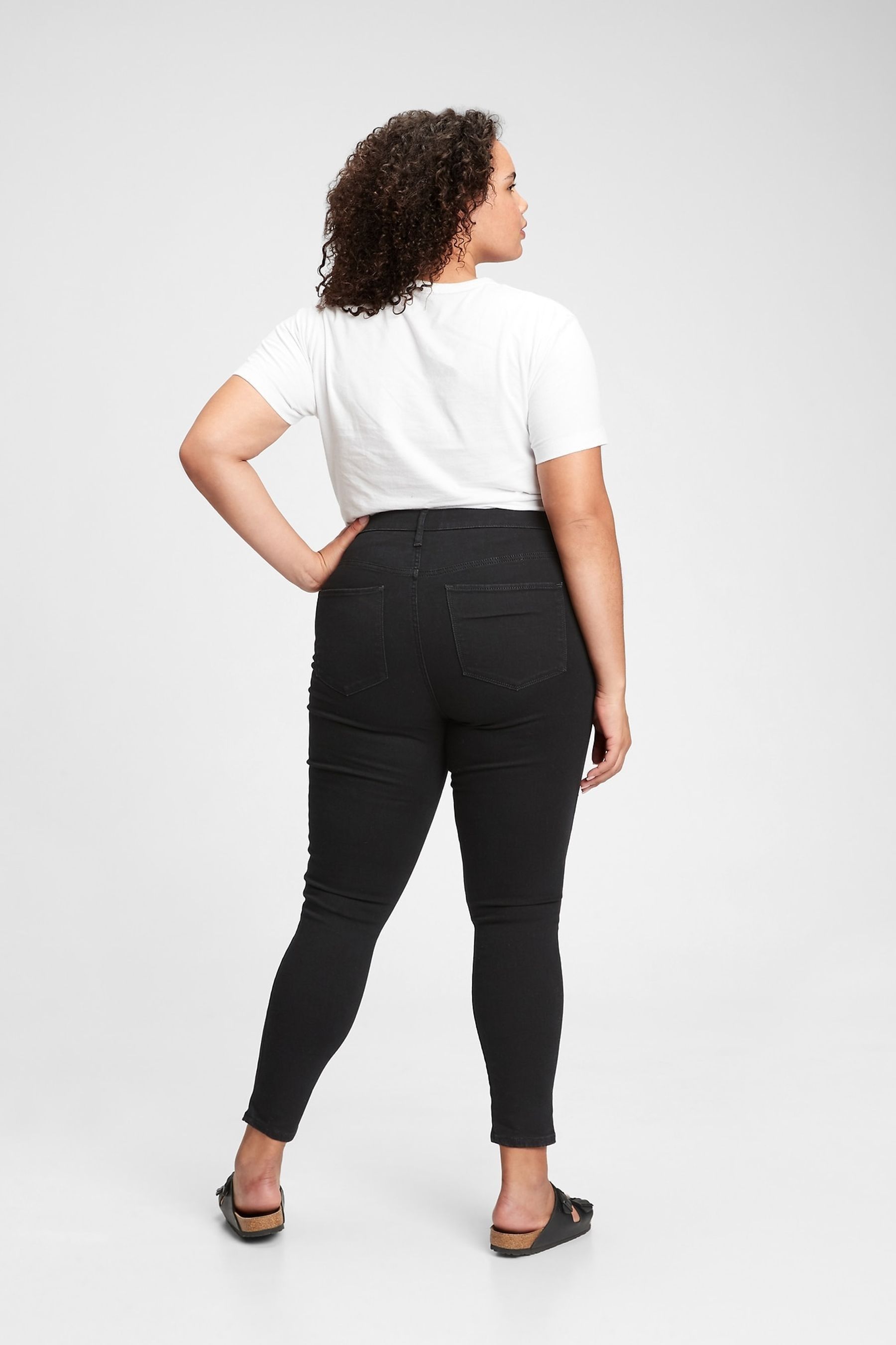 Buy Black High Waisted Universal Jeggings from the Gap online shop