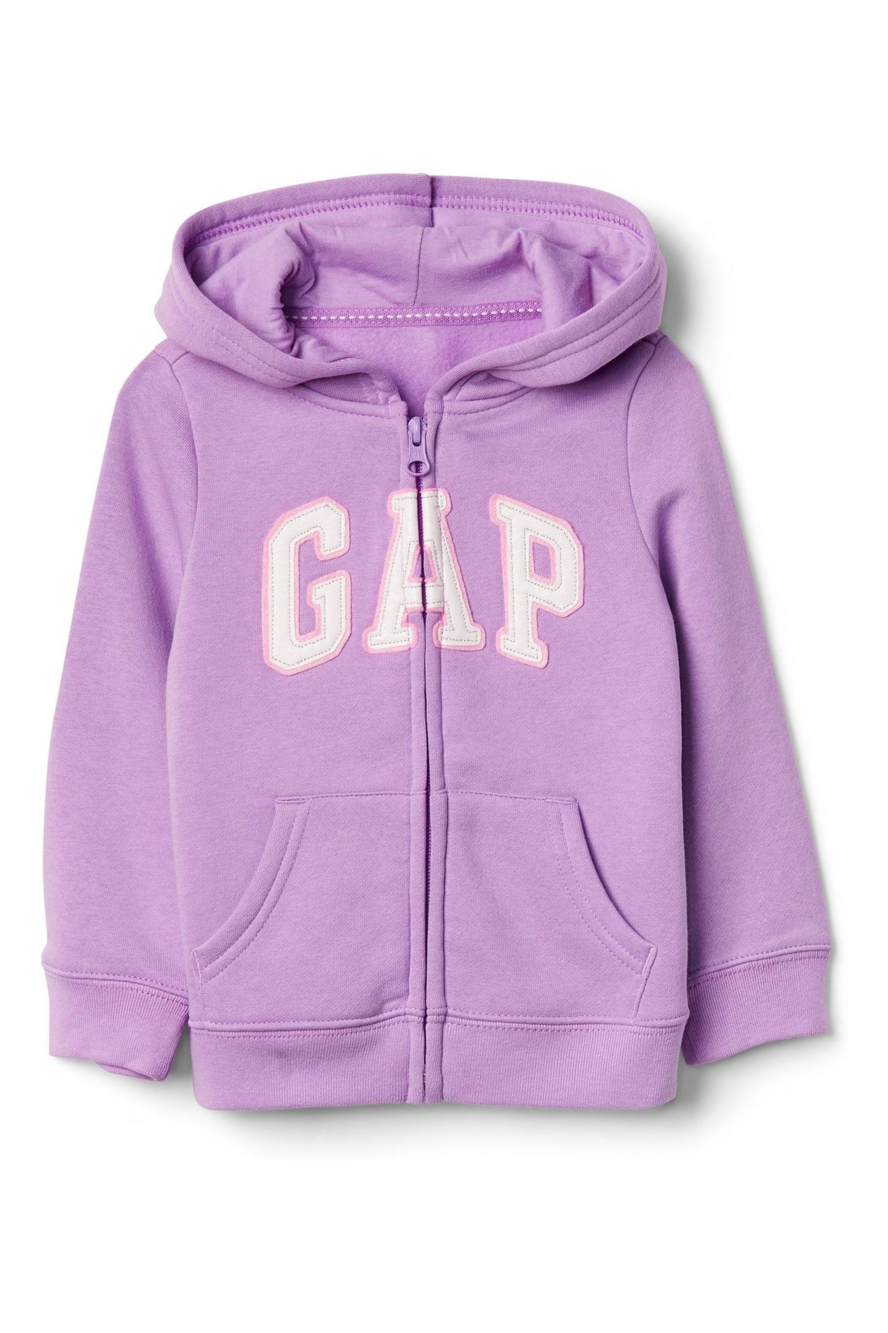 Buy Purple Logo Zip Up Hoodie from the Gap online shop